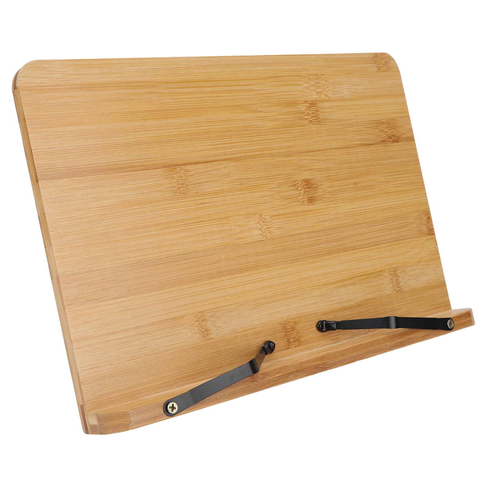 Bamboo Book Stand Foldable Reading Holder 5 Adjustable Height for ...