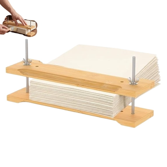 Bamboo Bookbinding Spine Press, 11 Inches Narrow Book Press for Spine ...