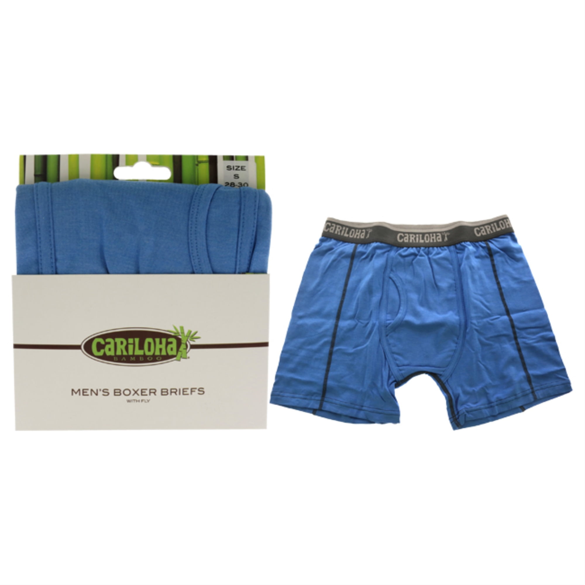 Bamboo Boxer Briefs - Cobalt Heather by Cariloha for Men - 1 Pc Boxer ...