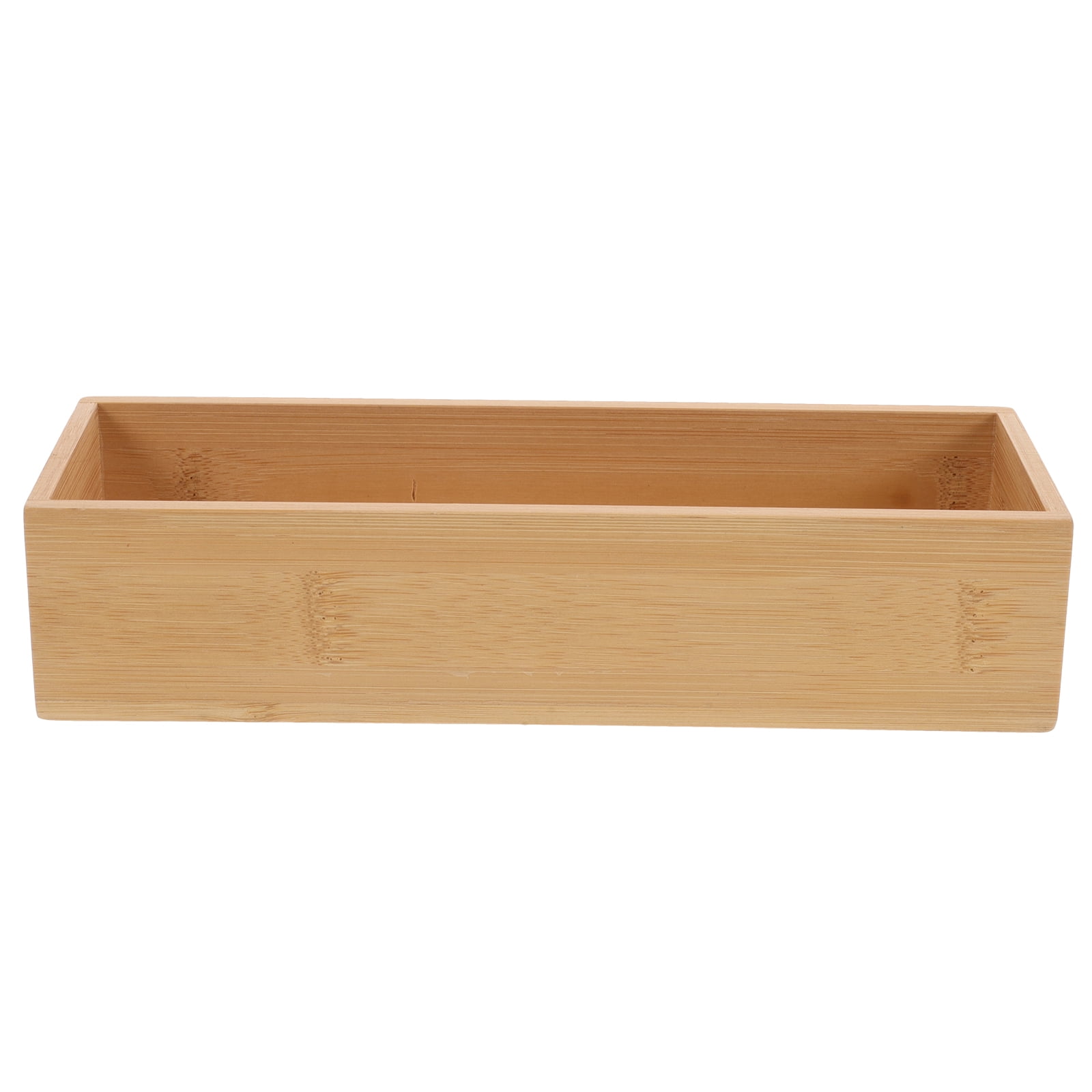 Bamboo Boxes Rustic Wood Box DIY Craft Storage Organizer No Lid Wood ...