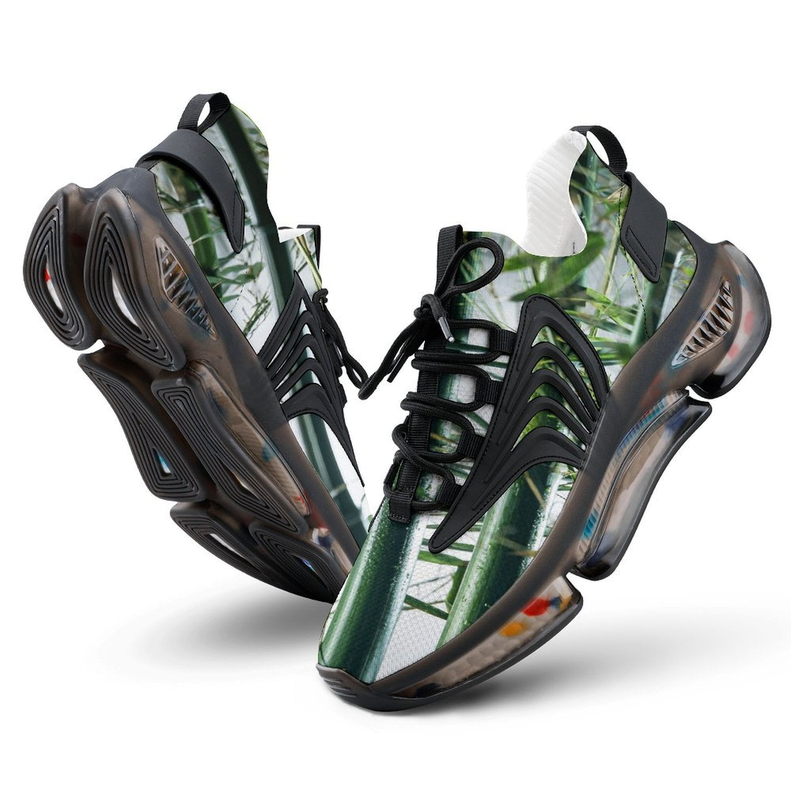 Bamboo Branches Pictures Walking Shoes for Men Woman Lightweight Tennis ...