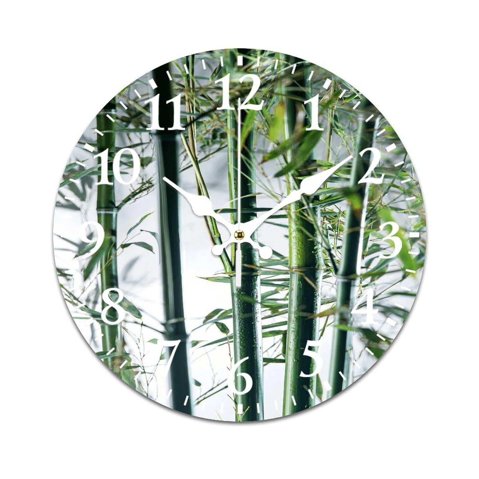Bamboo Branches Pictures Wall Clock Modern Design Clocks Wall Hanging ...