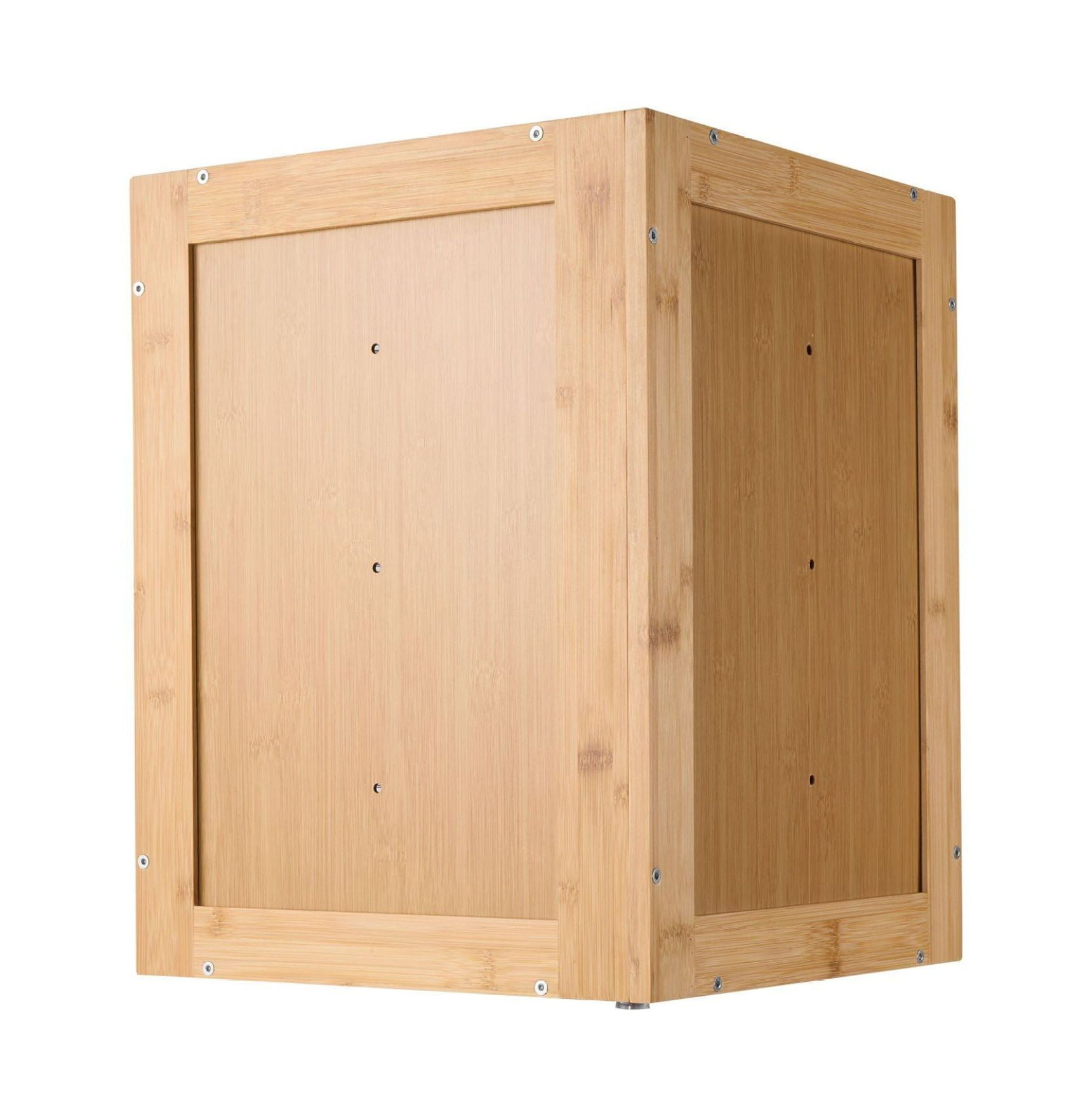 Bamboo Bread Box for Kitchen Counter - Double Layer Corner Bread ...