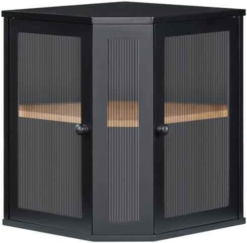 Bamboo Bread Box, Kitchen Countertop Corner Bread Box, Large Capacity 2 ...