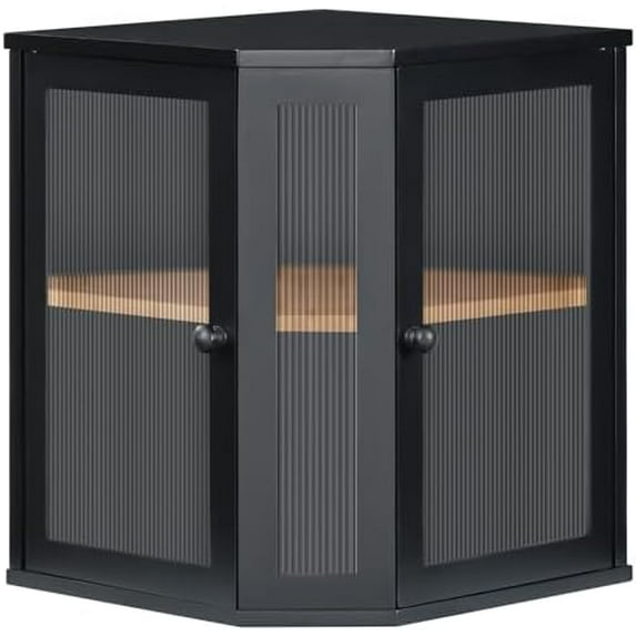 Bamboo Bread Box, Kitchen Countertop Corner Bread Box, Large Capacity 2 ...