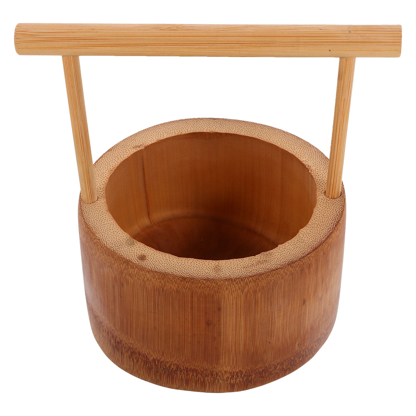 Bamboo Bucket Portable Candy Candies Capacity Storage Containers ...