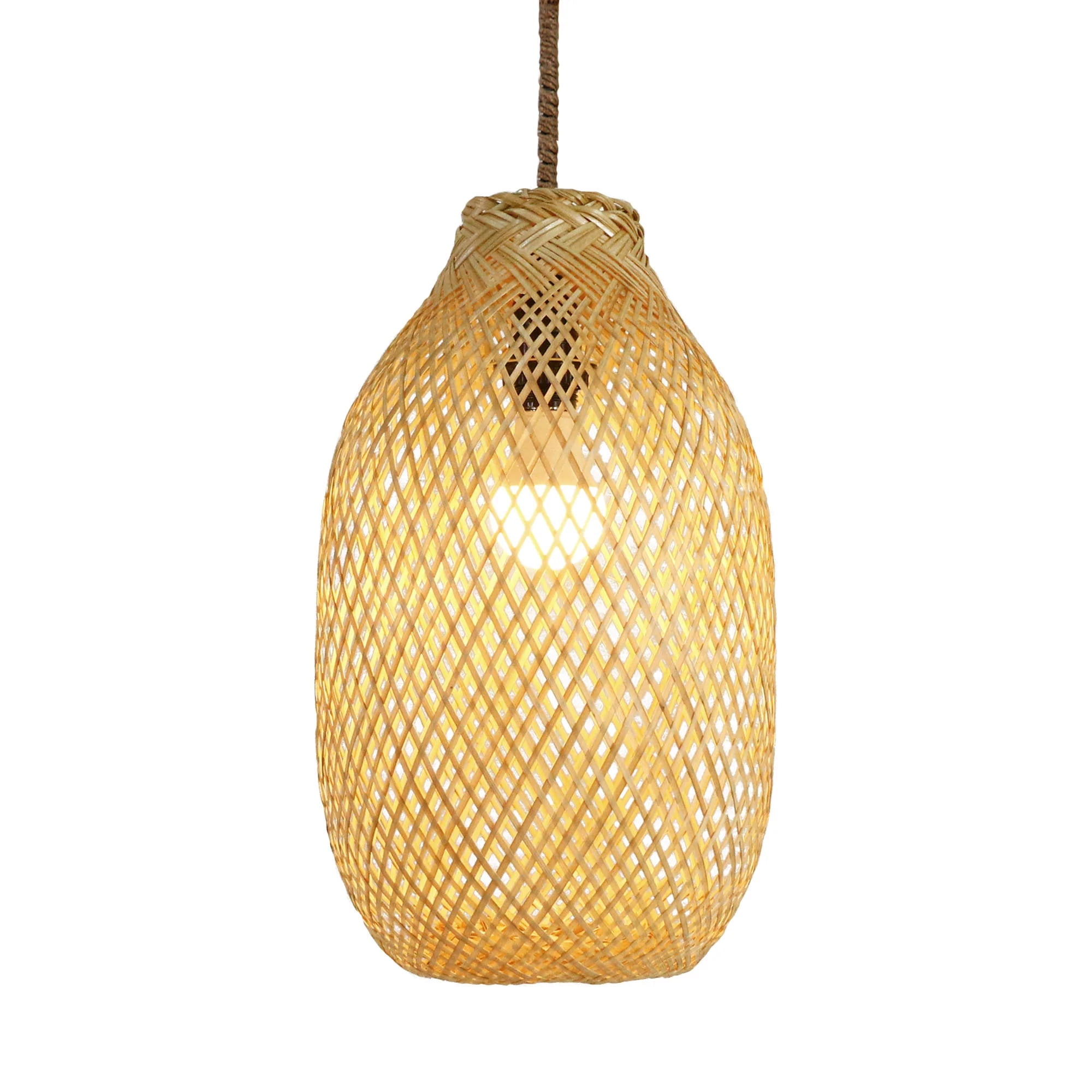 Bamboo Bulb Guard Lamp Cage for Pendant Light| Ceiling Fan Light Bulb ...