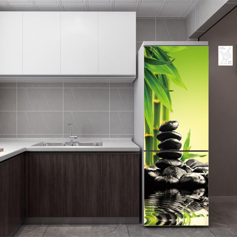 Bamboo Butterfly Orchid Wallpaper For Refrigerator Self-adhesive ...