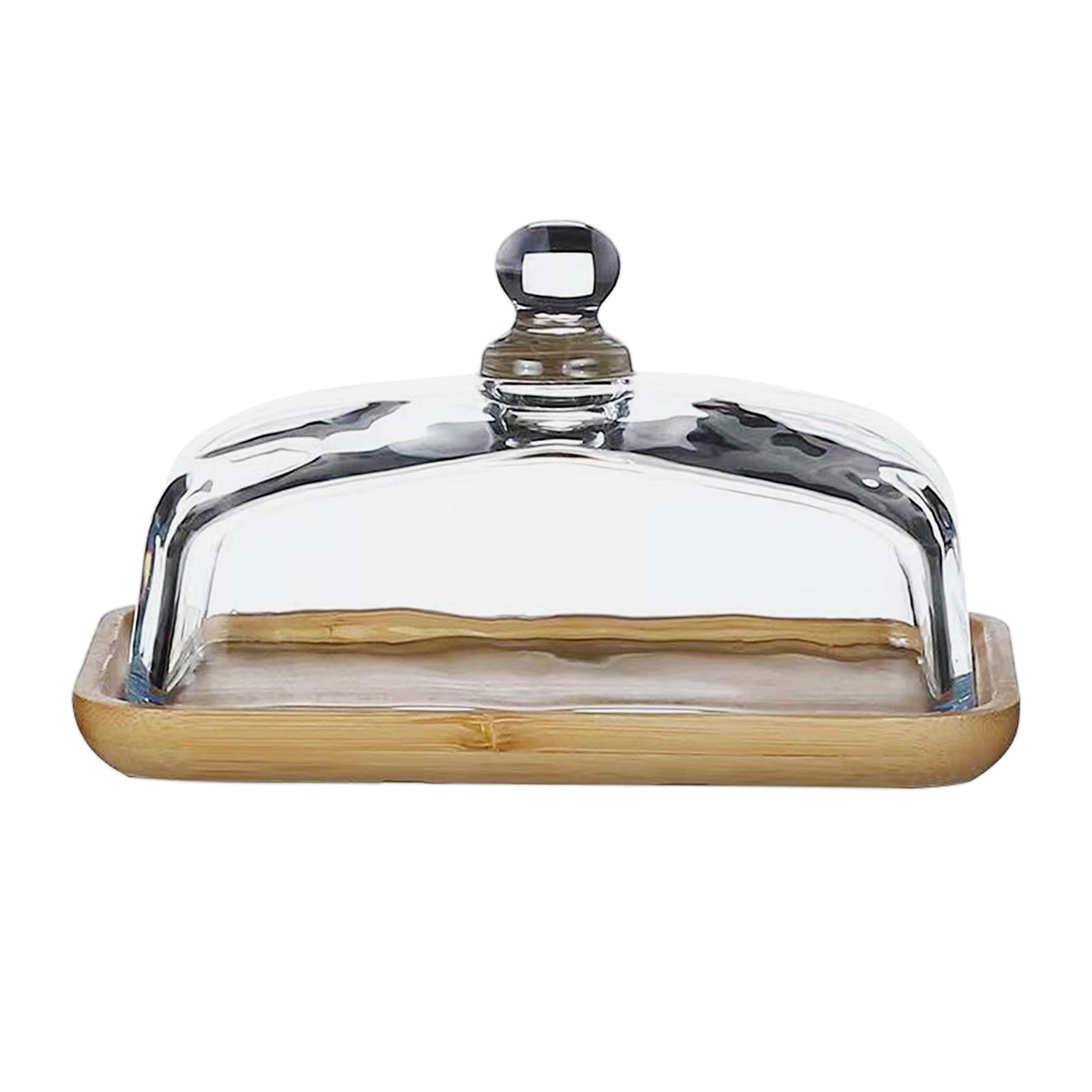 Bamboo Cake Stand, Cupcake Display Plate, Cake Display Server Tray with ...