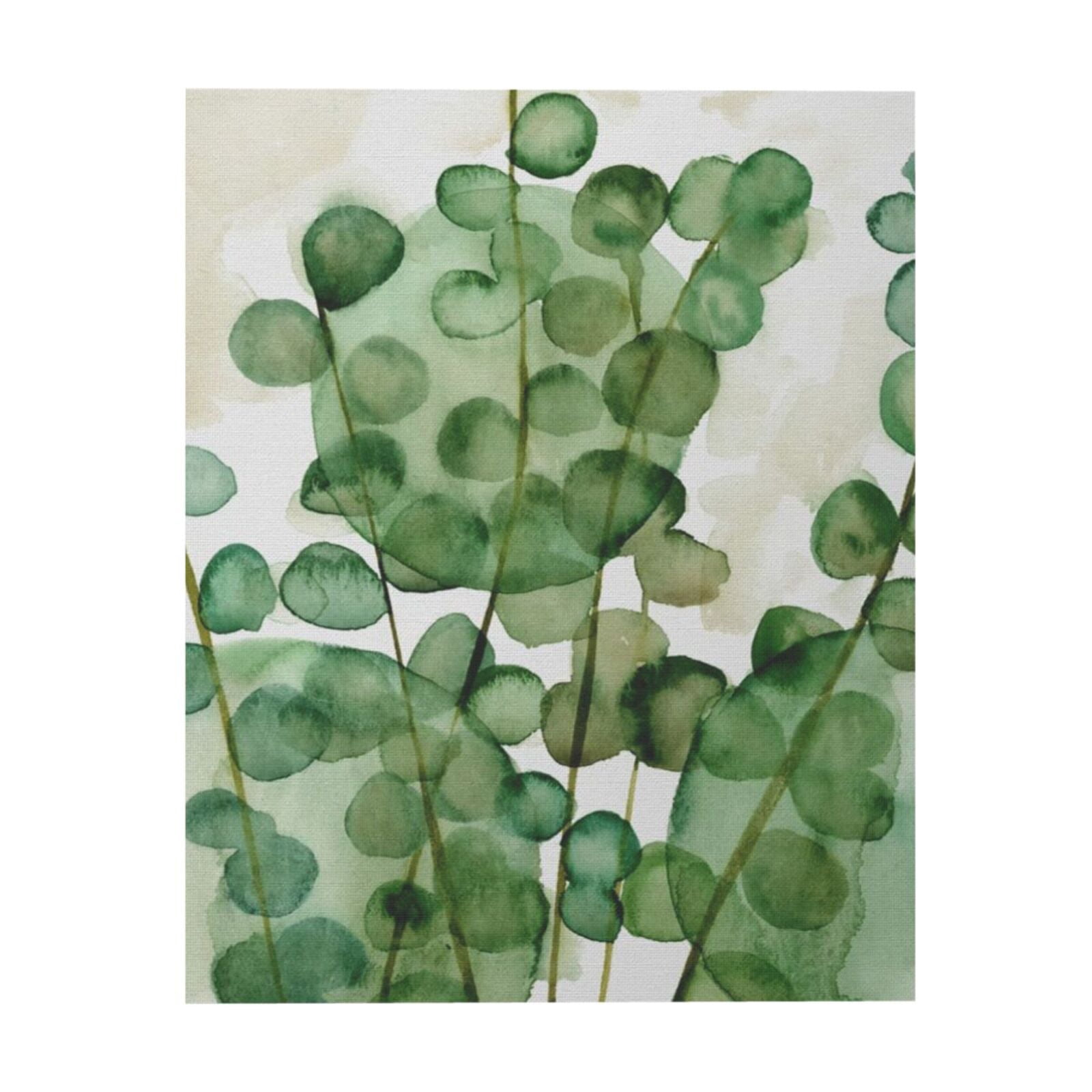 Bamboo Canvas Botanical Art Paintings for Home Decor Green Zanzibar Gem ...