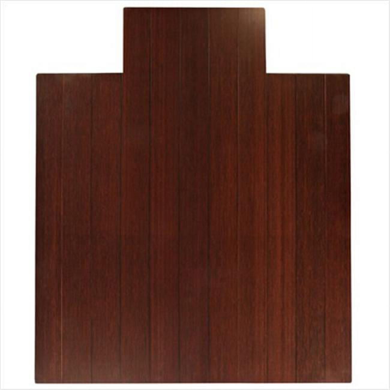 Bamboo Chairmat & Rug in. x 52 ft. 4 ft. Wide Slat DARK CHERRY Bamboo ...