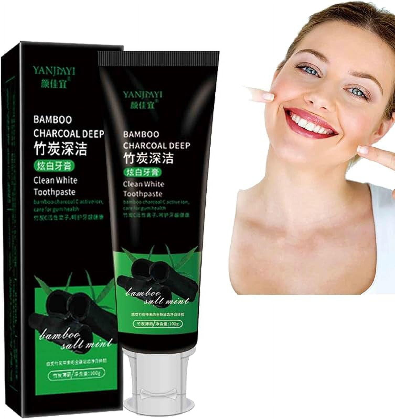 Bamboo Charcoal Deep Whitening Toothpaste - Activated Carbon Deep ...