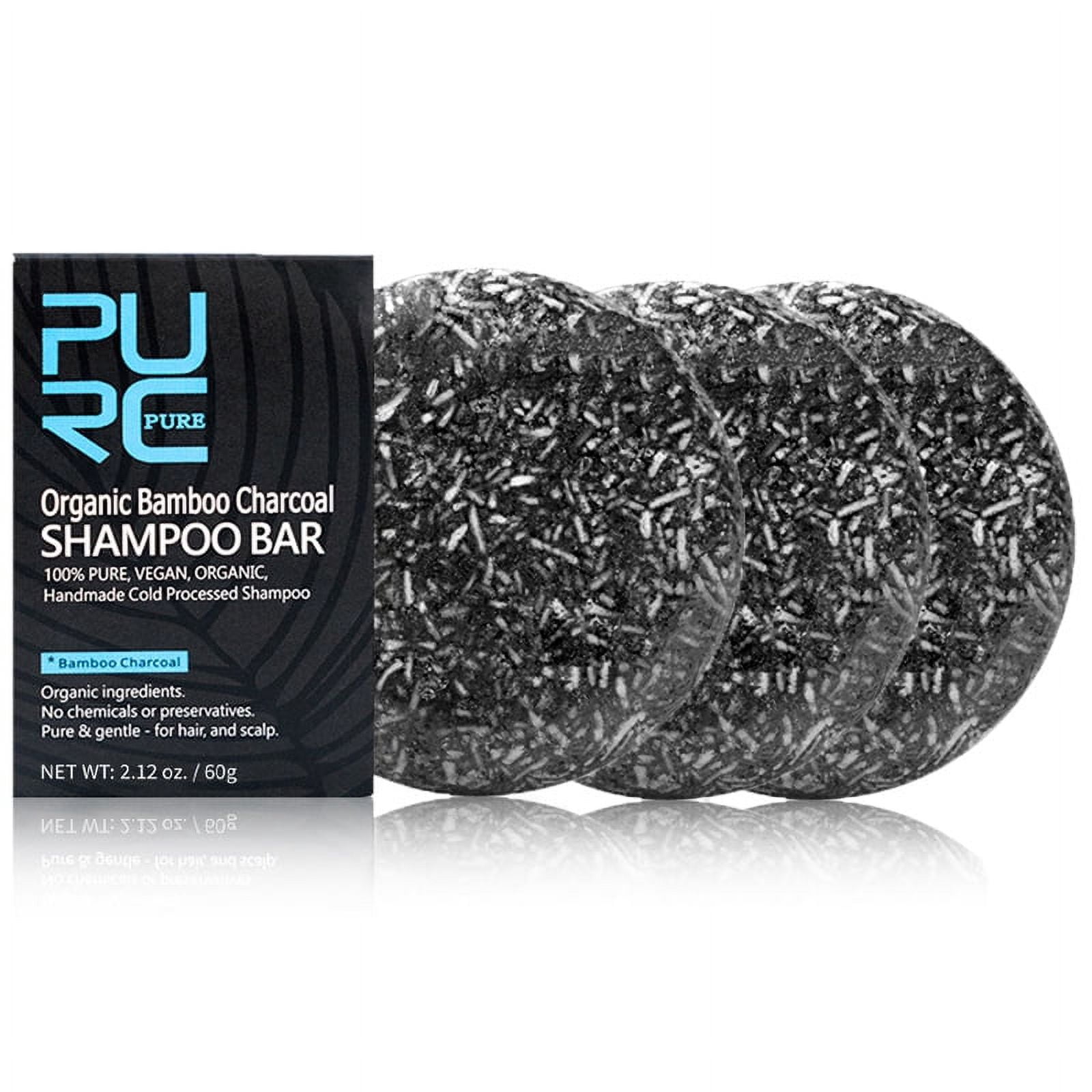 Bamboo Charcoal Shampoo Bar Handmade Solid Shampoo Bar Hair Care ...