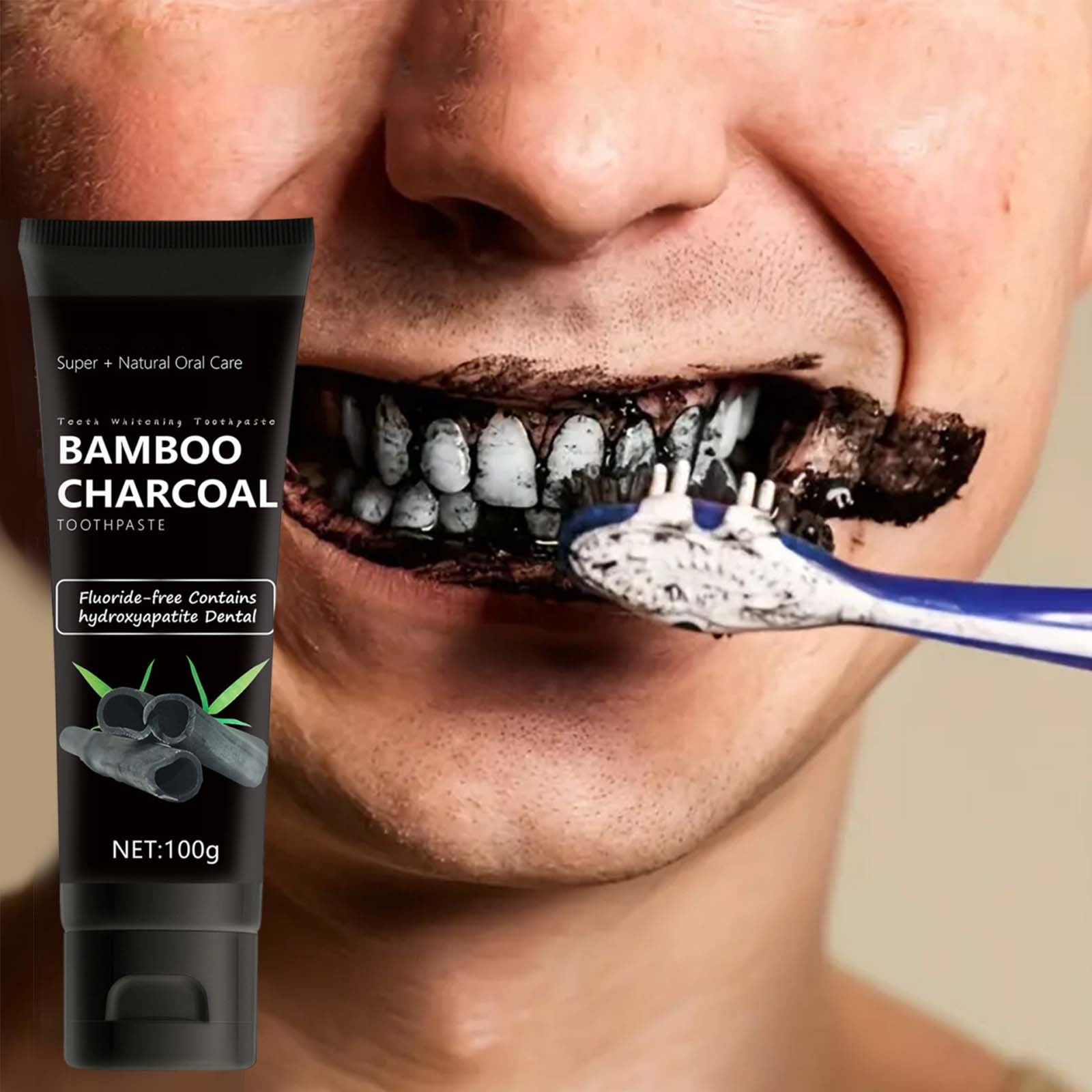 Bamboo Charcoal Toothpaste, 100g Activated Carbon Toothpaste,Bamboo ...