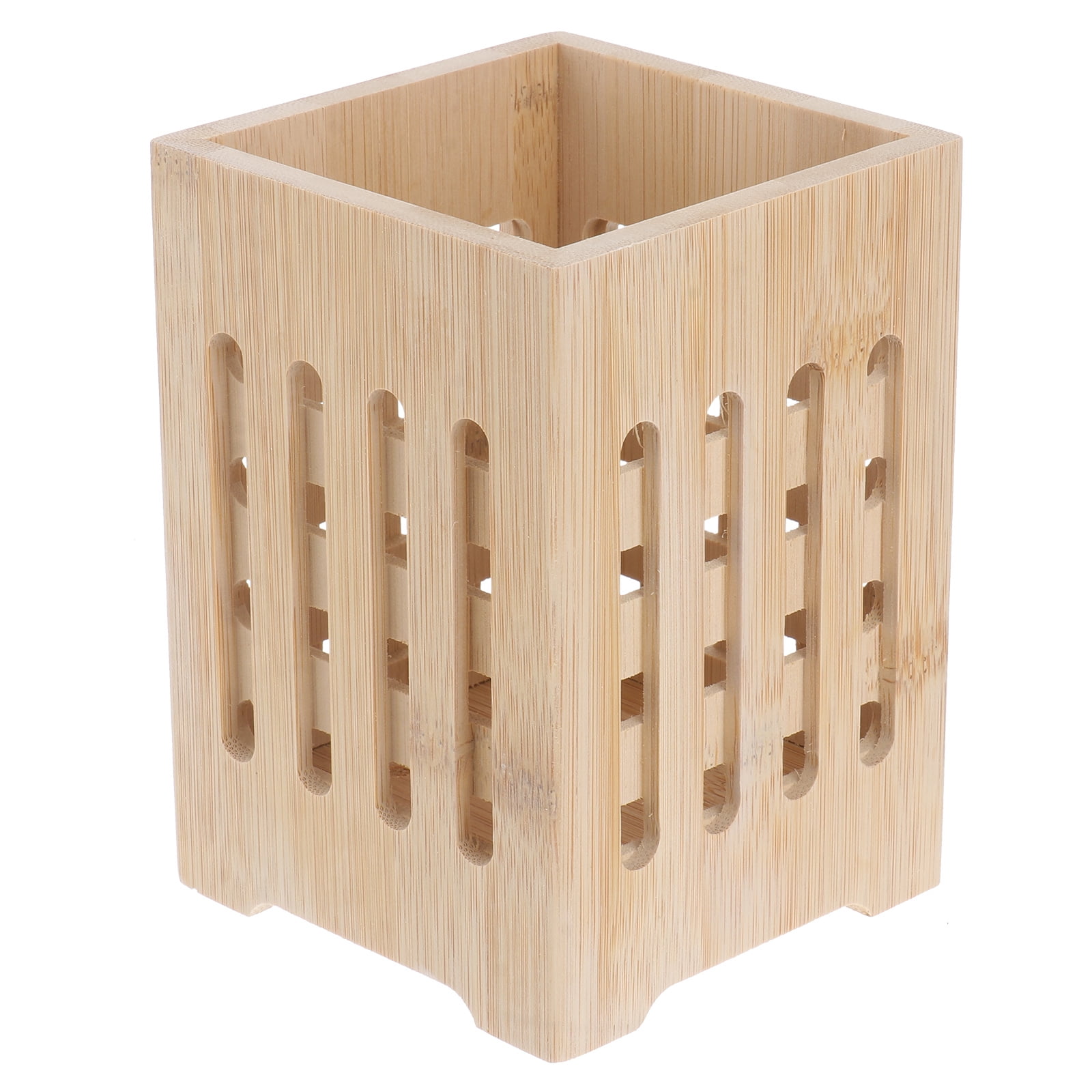 Bamboo Chopsticks Holder Holey Cutlery Organizer Tableware Drying ...