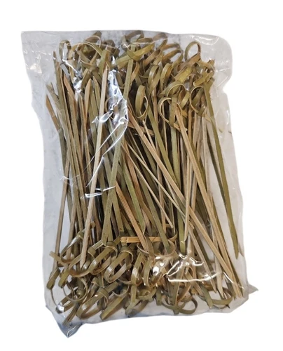 Bamboo Cocktail Picks - 100 Pack - 4.75" with Looped Knot Cocktails ...