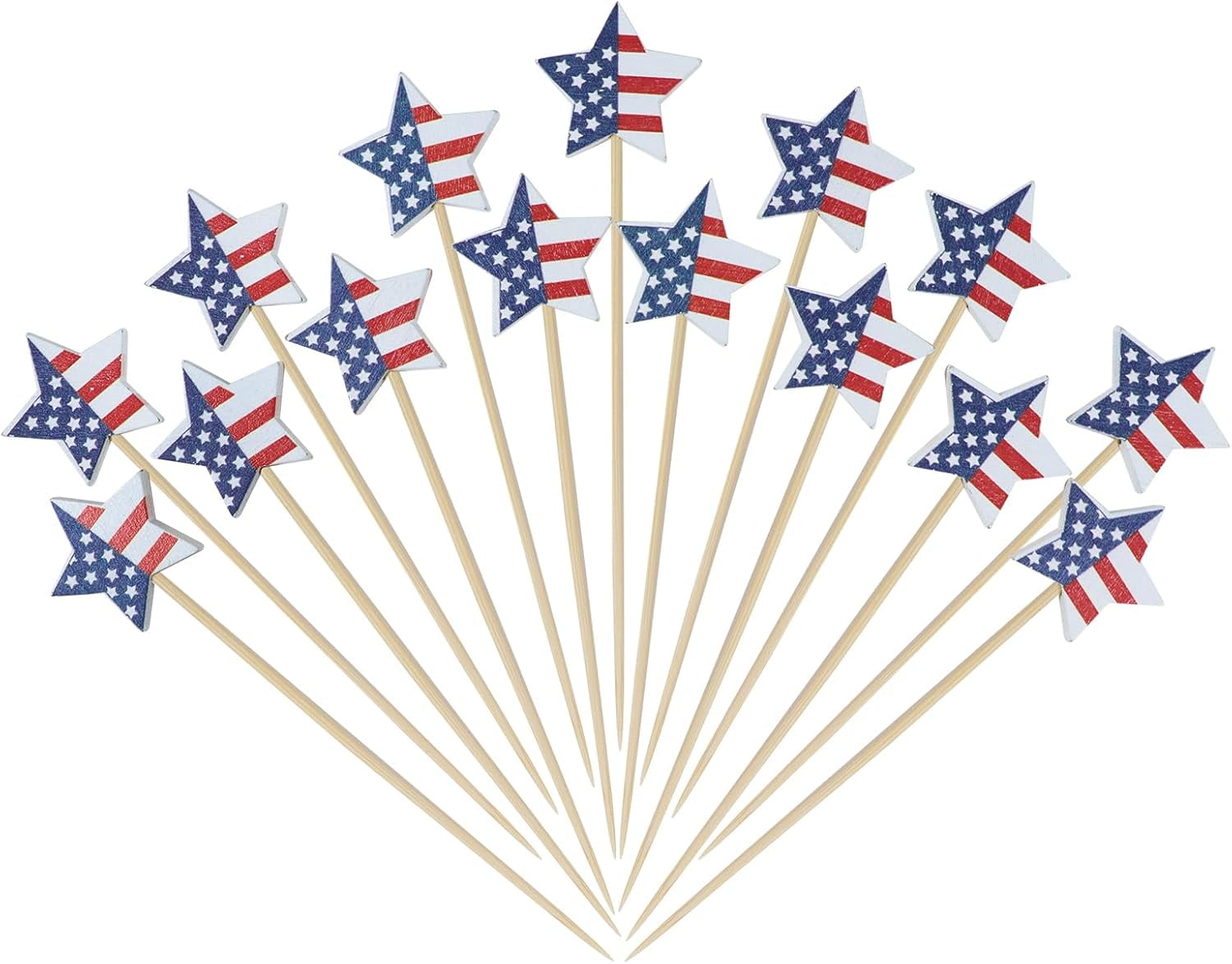 Bamboo Cocktail Picks, 5.5 Inch Long Decorative Toothpicks Skewers for ...