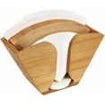 Bamboo Coffee Filter Holder, Coffee Paper Storage Container Dispenser ...