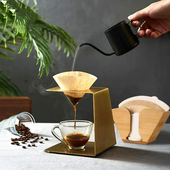 Bamboo Coffee Filter Holder - Storage Dispenser Rack for Aeropress ...