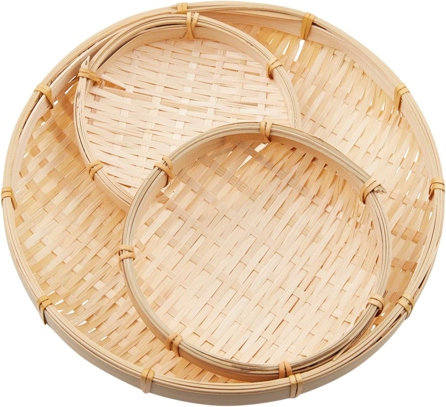 Bamboo Colander Bamboo Sieve Chinese Traditional Bamboo Plate with ...