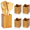 Bamboo Cooking Spatula Utensil Holder, Counter Top Organizer for ...