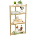 Free Shipping! Bamboo Corner Shelf, 4 Tier Stackable Shower Corner ...