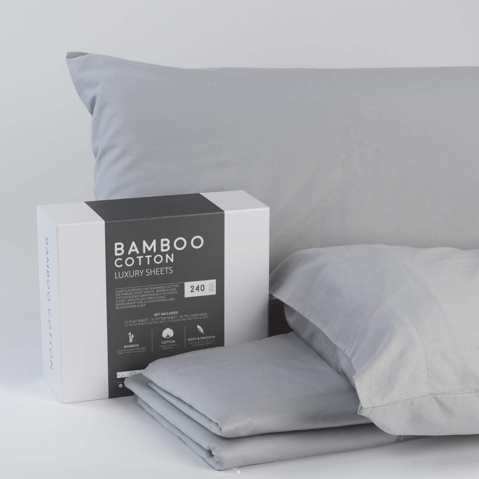 Bamboo Cotton Sheets Soft And Smooth With Viscose From Bamboo Light ...