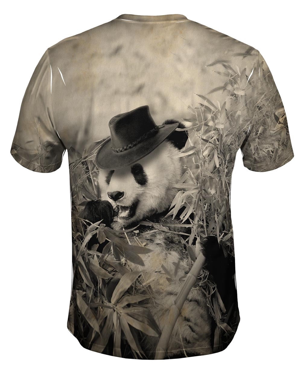 Bamboo Cowboy Panda Mens T-Shirt All Over Print - Walmart.com