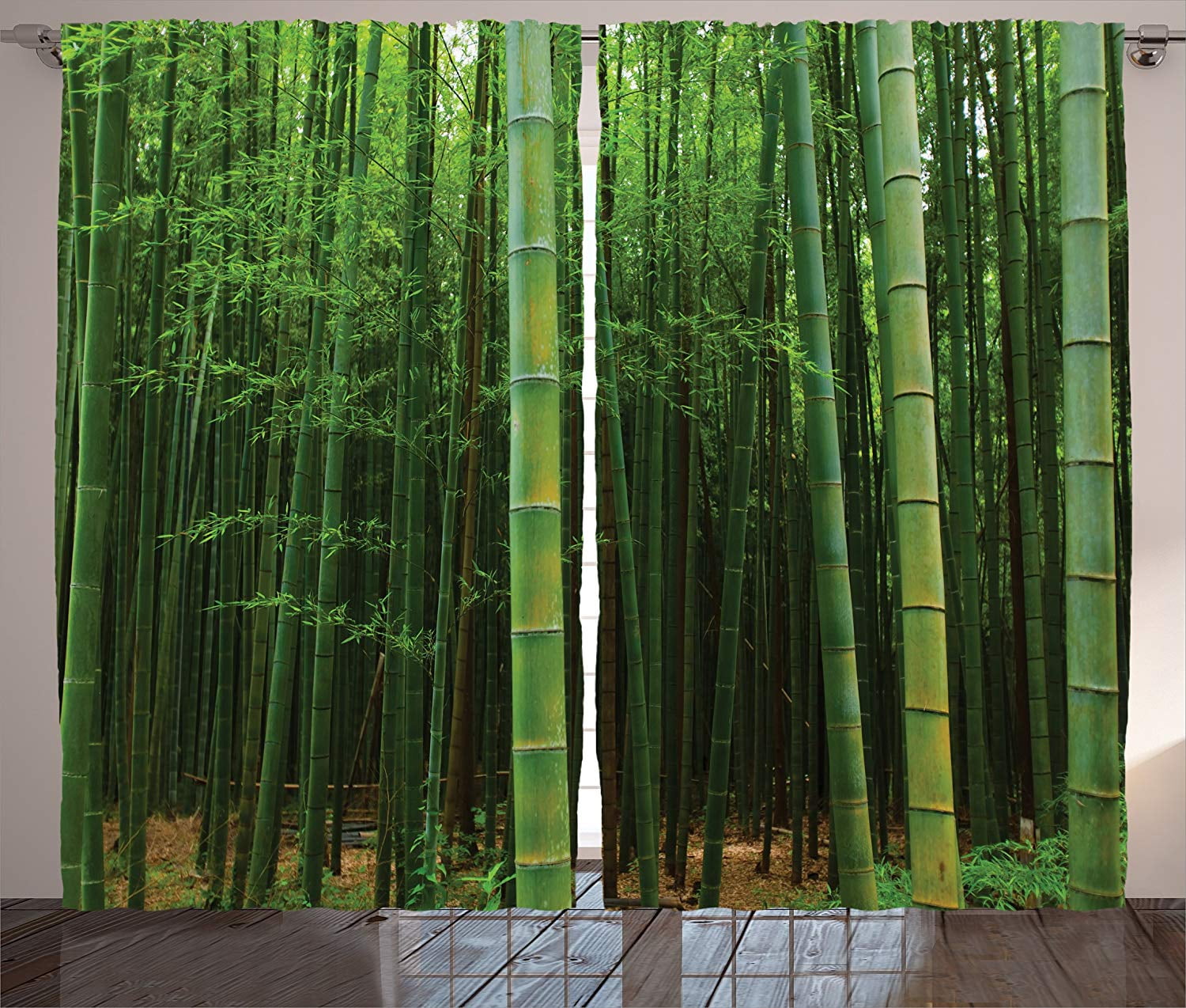Bamboo Curtains A Bamboo Forest Exotic Fresh Jungle Vision with Tall ...