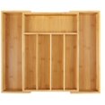 Bamboo Cutlery Tray Silverware, Drawer Dividers for Kitchen Utensils ...