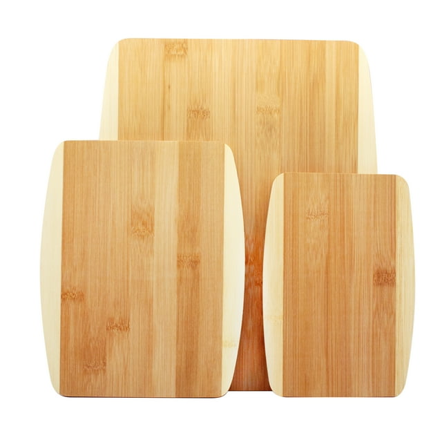 Bamboo Cutting Chopping Board Set: Kitchen Use for Meat & Vegetable ...