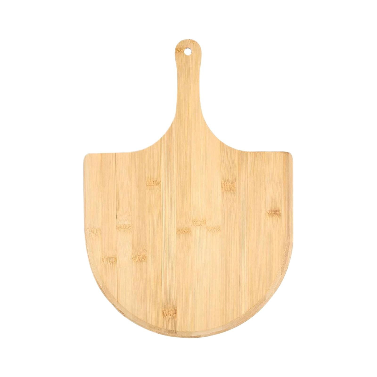 Bamboo Cutting Board with Handle, Pizza Peel with Long Handle Spatula ...