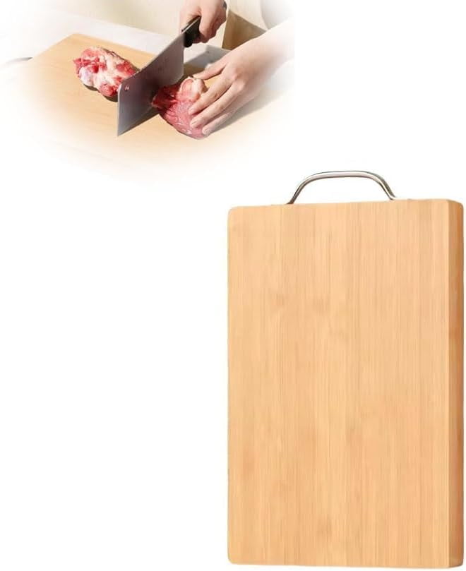 Bamboo Cutting Board, Kitchen Chopping Board Wooden Chopping Block with ...