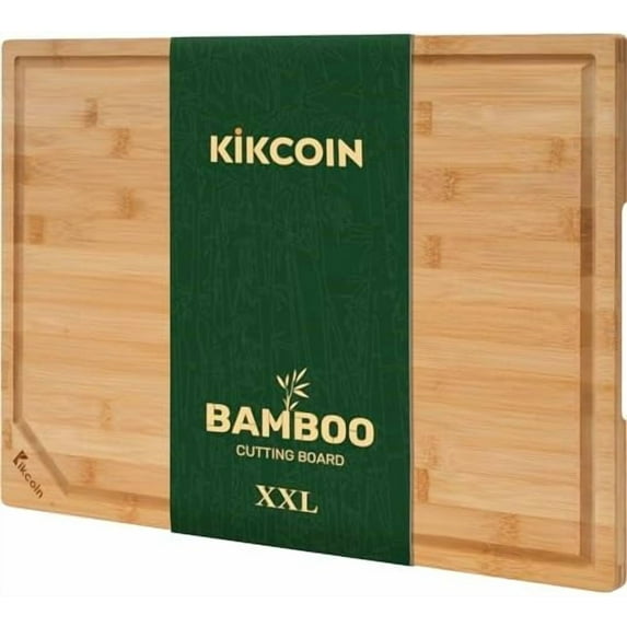 Bamboo Cutting Boards for Kitchen, Extra Large Wood Cutting Board with ...