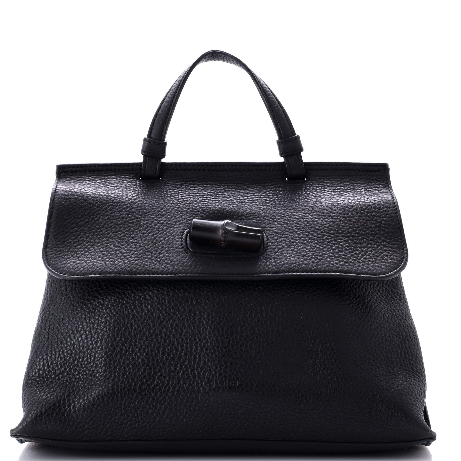 Pre-Owned Bamboo Daily Top Handle Bag Leather Medium By Rebag - Walmart.com