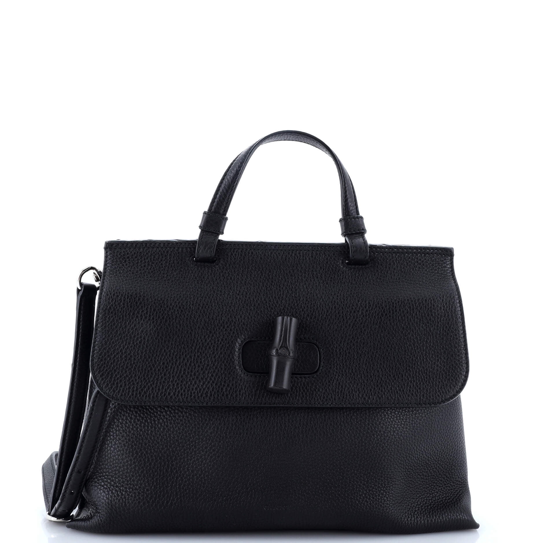 Pre-Owned Bamboo Daily Top Handle Bag Leather Medium By Rebag - Walmart.com