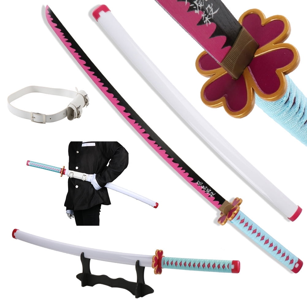 41" Bamboo Demon Slayer Sword Kanroji Mitsuri - Walmart.com
