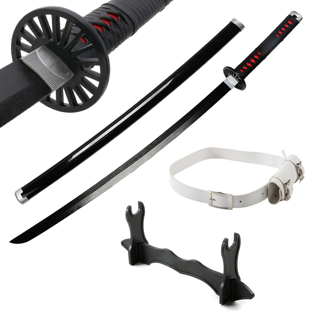 Bamboo Demon Slayer Sword Cosplay 41 inches with Belt Holder Stand ...