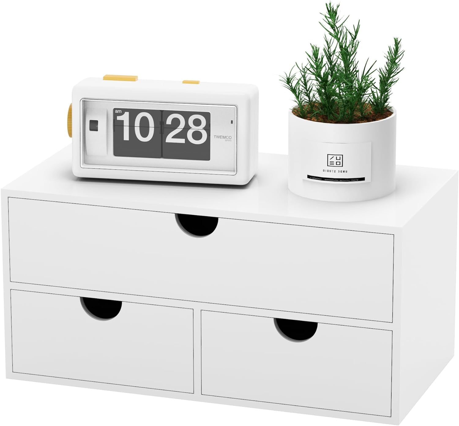 Bamboo Desk Organizer with Drawers Desktop Storage Drawers for Bills ...