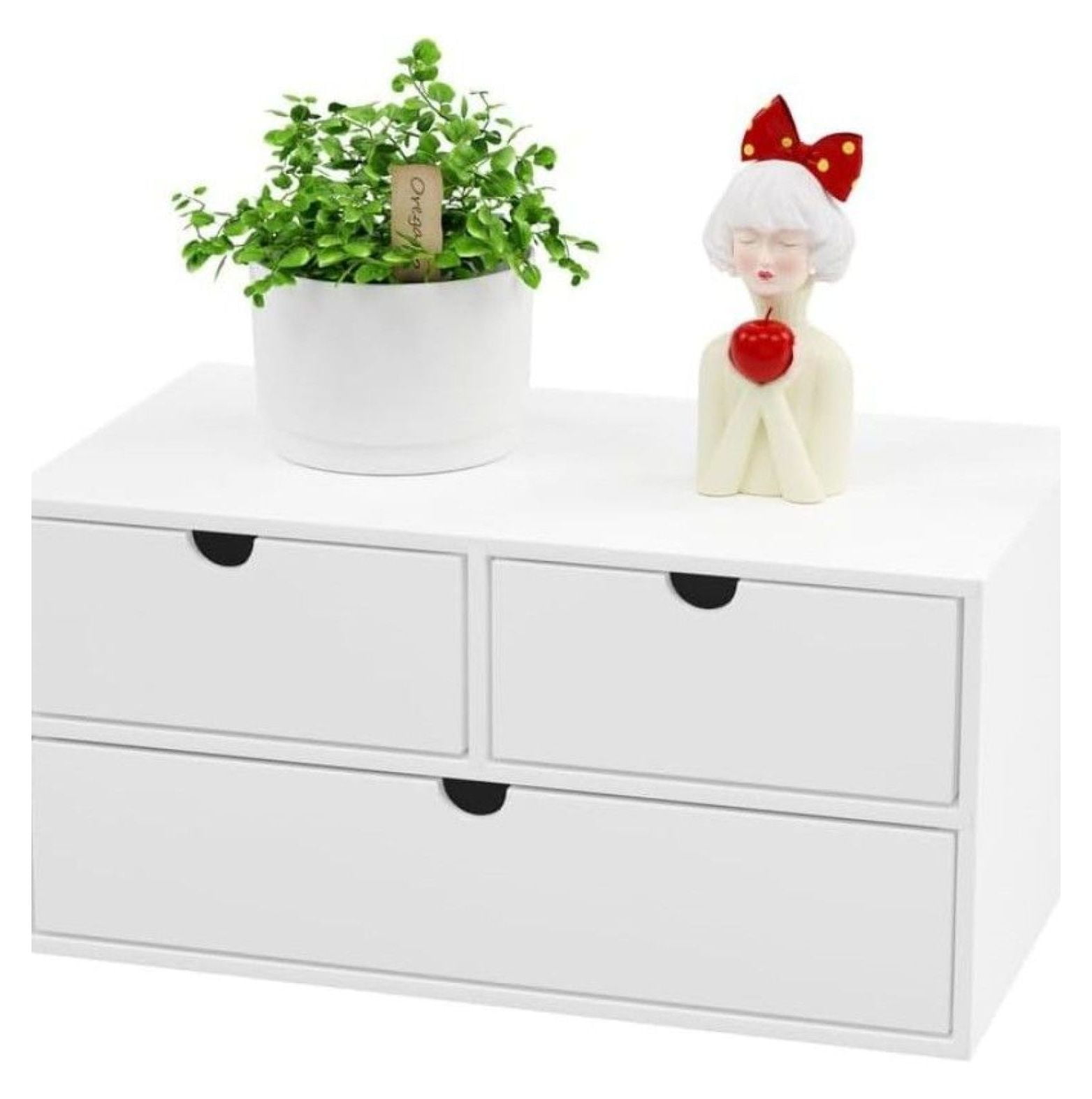 Bamboo Desk Organizer with Drawers Desktop Storage Drawers for Bills ...