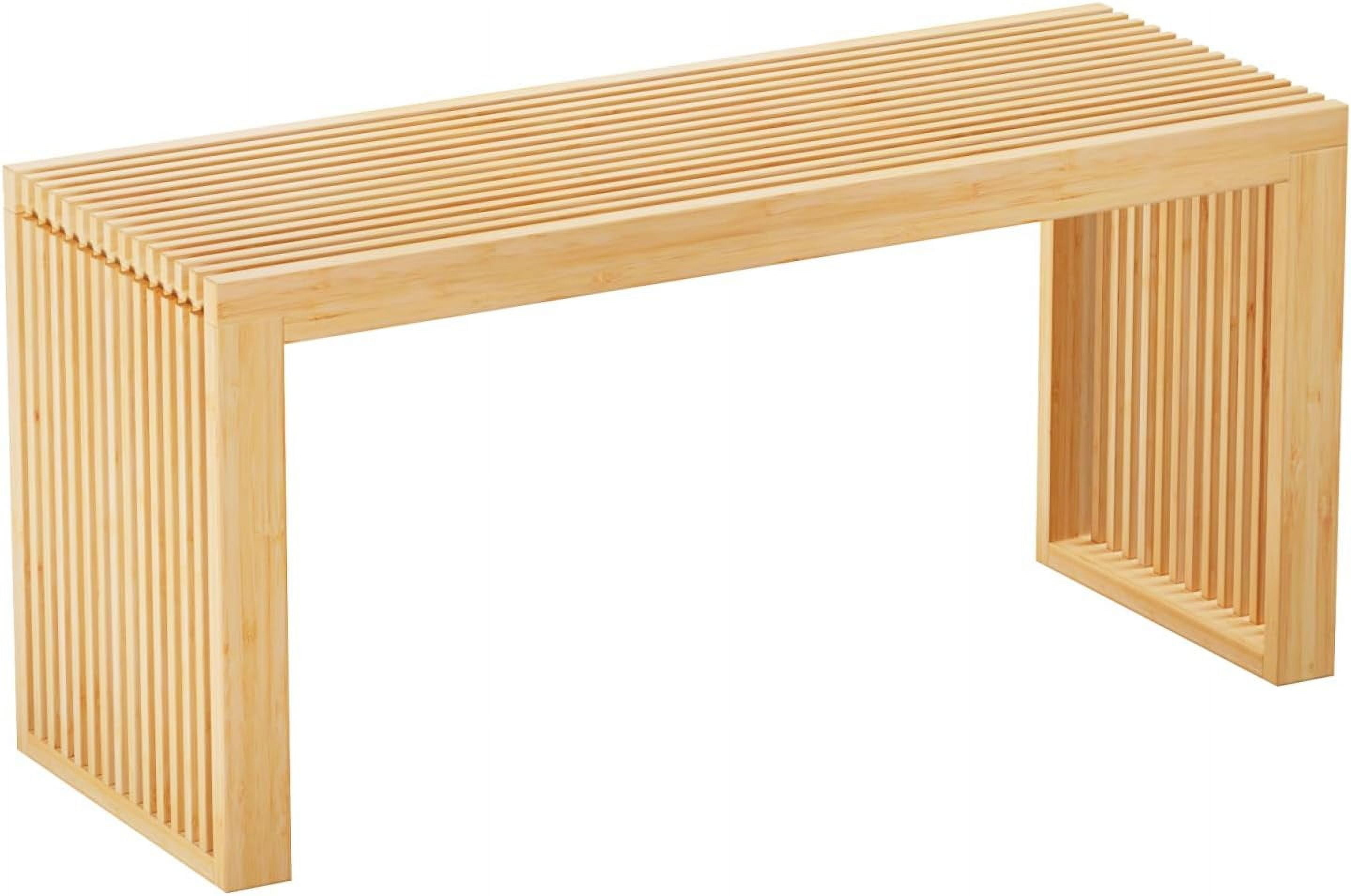Bamboo Dining Bench Indoor Long Bench Entryway Shoe Rack Bench,Outdoor ...