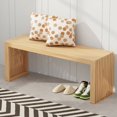 Bamboo Dining Bench, Sleek Design Entryway Shoe Rack Bench, Indoor ...