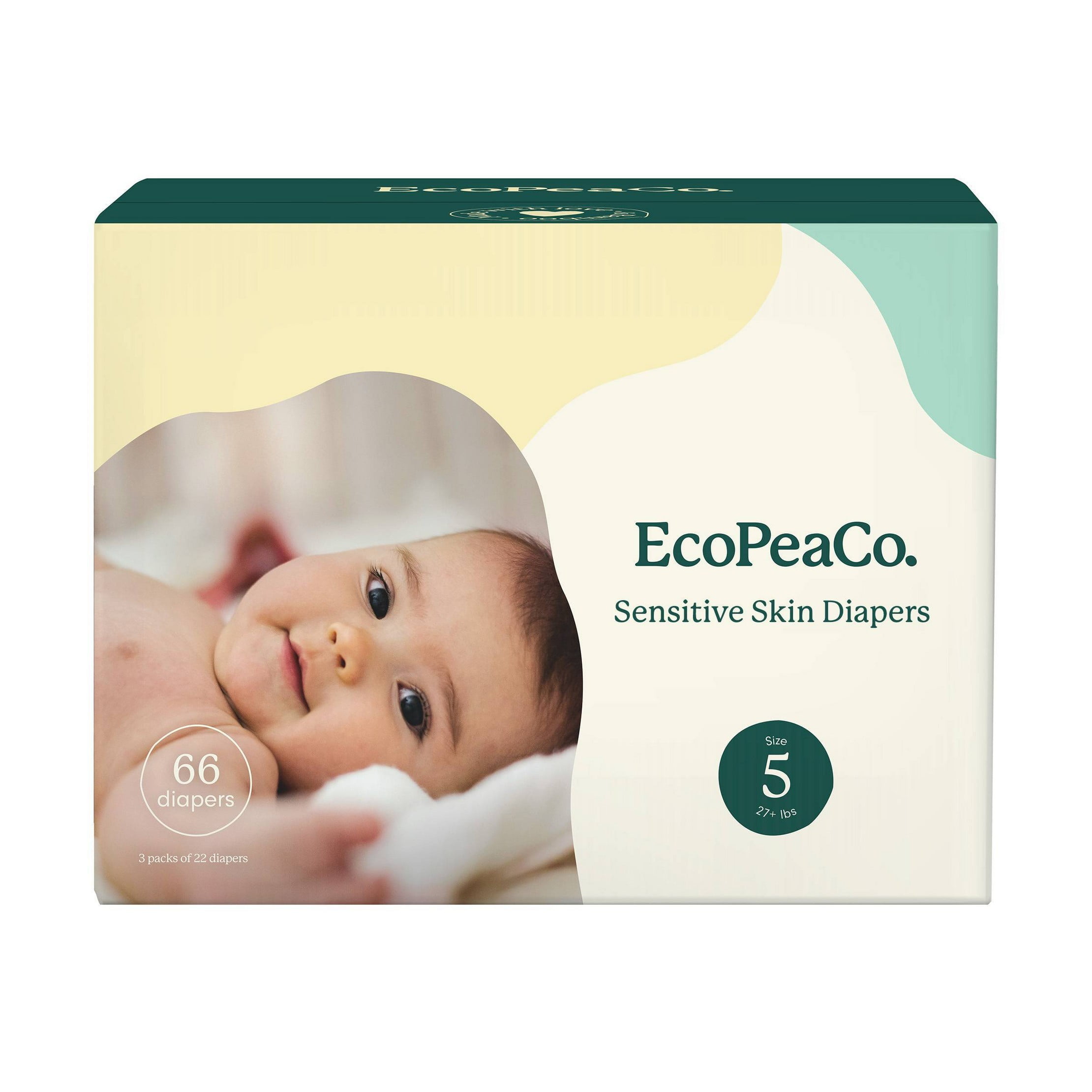 Bamboo Disposable Diapers Made with Organic Bamboo and Viscose - Size 5 ...