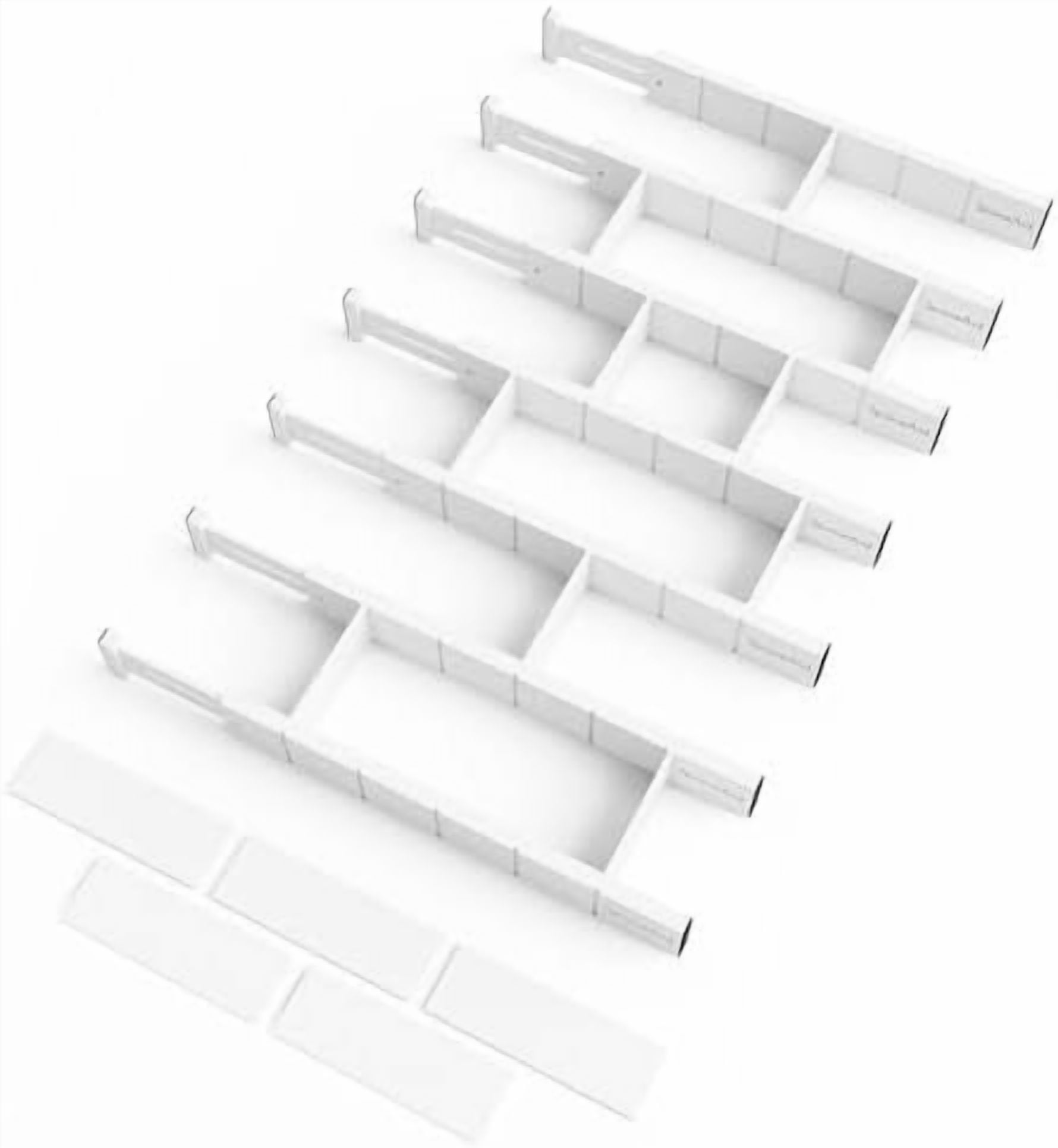 Bamboo Drawer Dividers with Inserts and Labels, Kitchen Adjustable ...