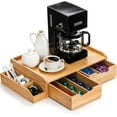 Bamboo Drawer Coffee Bag Organizer, K Cup Organizer, Tea Bag Organizer ...