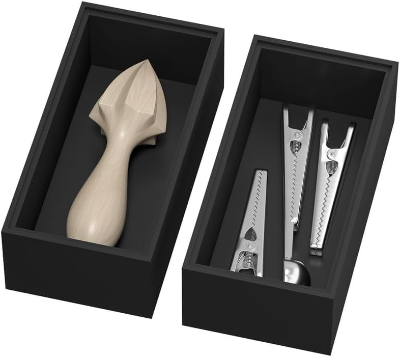 Bamboo Drawer Organizer, Small Silverware for Kitchen Drawer, Stackable ...