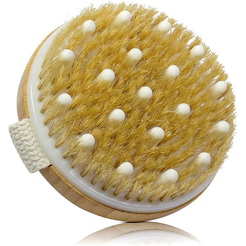 Bamboo Dry Body Brushes - Dry Body Scrubber for Dry Skin Blood ...
