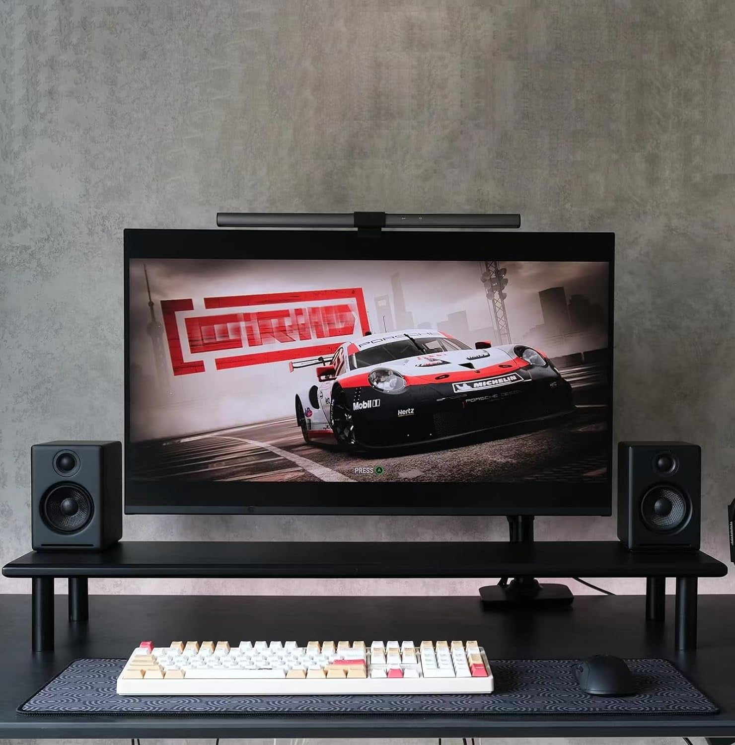Bamboo Dual Monitor Stand Riser, Supports 2 Monitors, Printer, Heavy TV ...