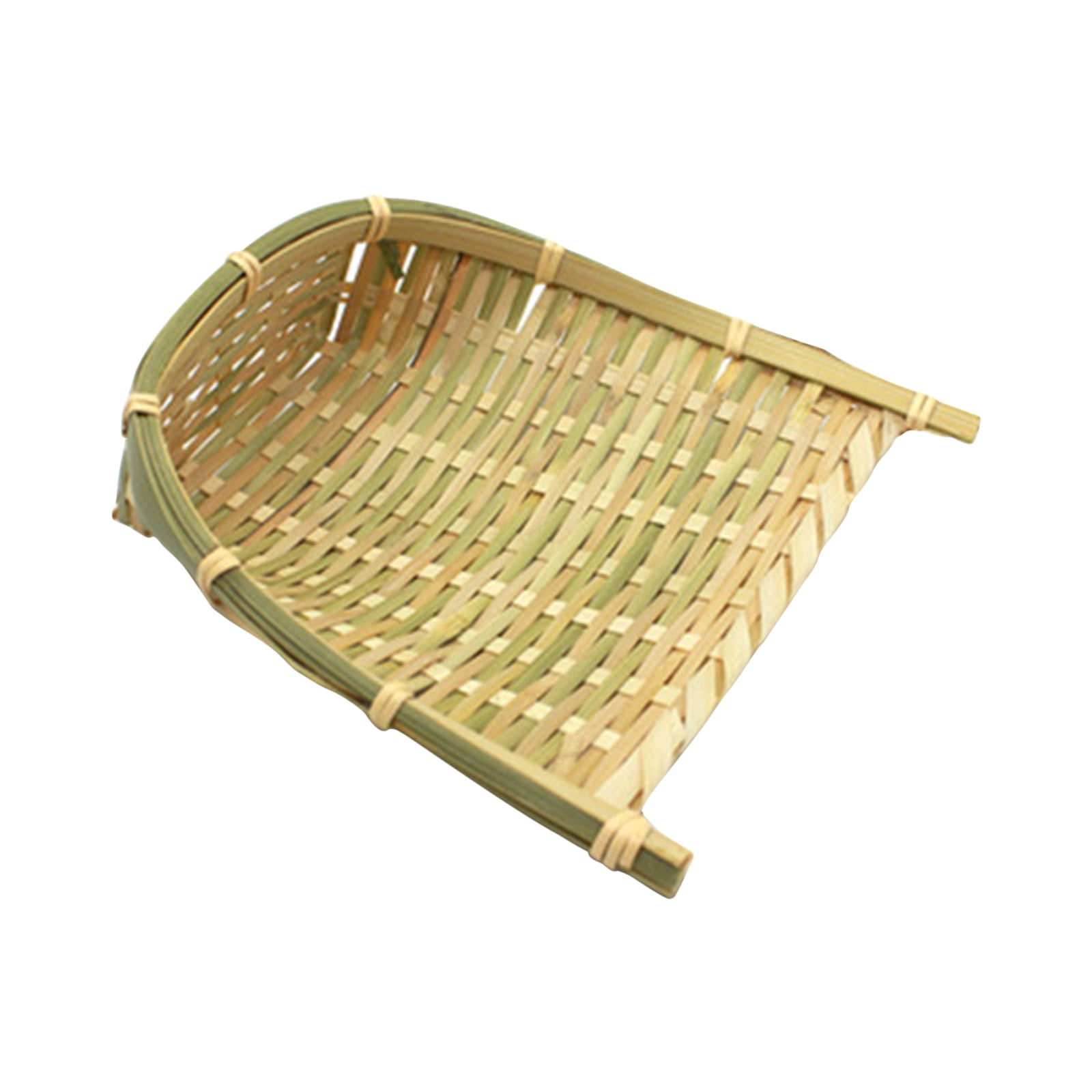 Bamboo Dustpan Handmade Bamboo Woven Dried Fruit Bowl Snacks Storage ...