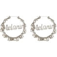 Bamboo Earrings for Women 90s 80s Large Bamboo Joint Hoop Earrings Big ...